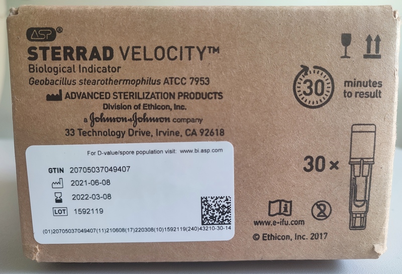 Индикатор биологический STERRAD VELOCITY / Плазменная стерилизация ...